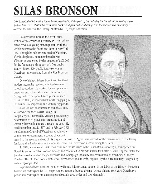 Silas Bronson Library - Hall de Fama Waterbury